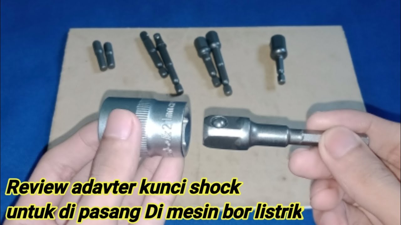 Review adapter kunci shock untuk mesin bor listrik - ukuran 1/4. 3/8. 1 ...
