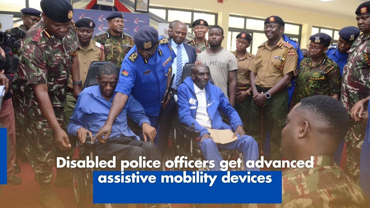 Disabled police officers get advanced assistive mobility devices - YouTube