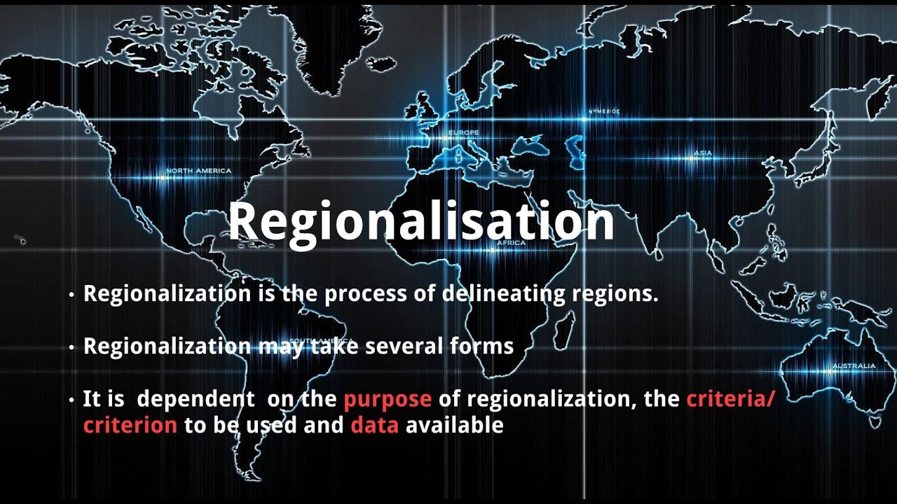 REGIONALISATION IN GEOGRAPHY TUTORIAL [Part 1] - YouTube