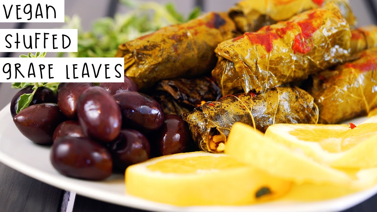 Stuffed Grape Leaves - How To Make Dolmas - YouTube