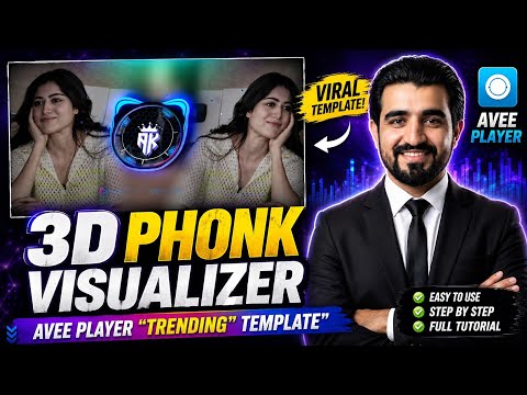 🔥 3D PHONK VISUALIZER Avee Player Trending Template | Full Tutorial 2025,