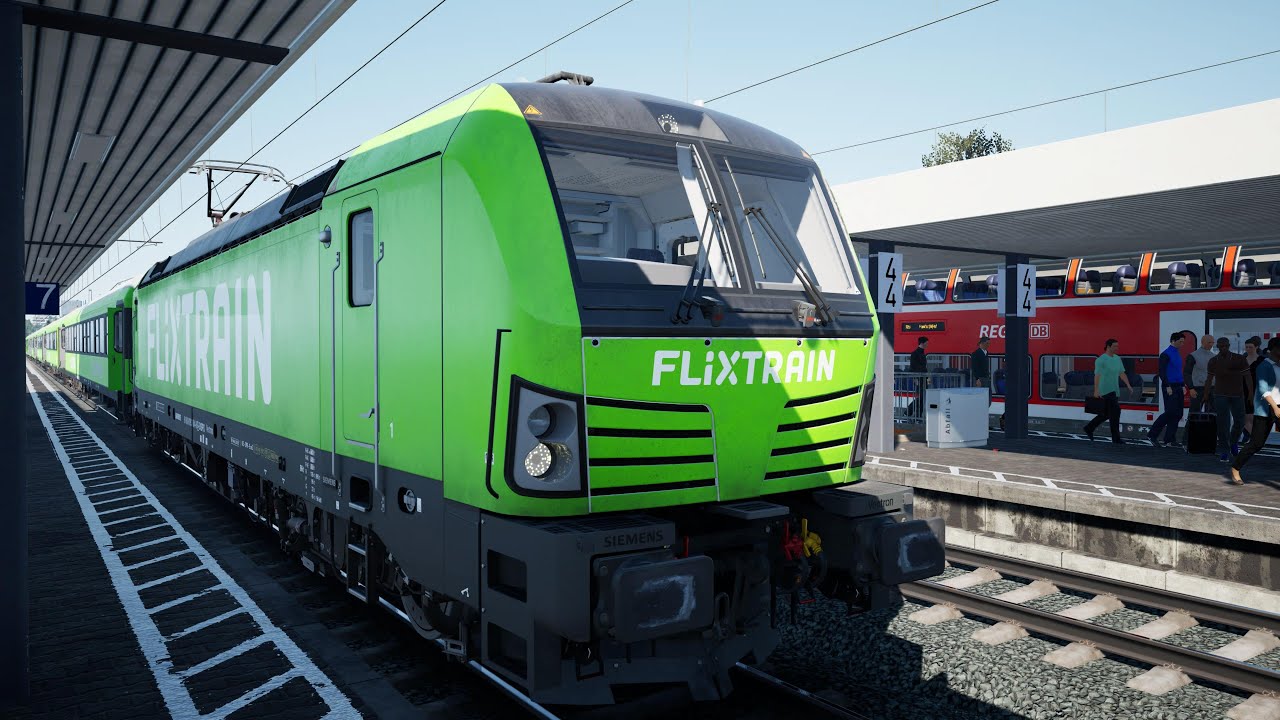 Train Sim World 5 - Flixtrain Vectron - Frankfurt Fulda - First Look ...