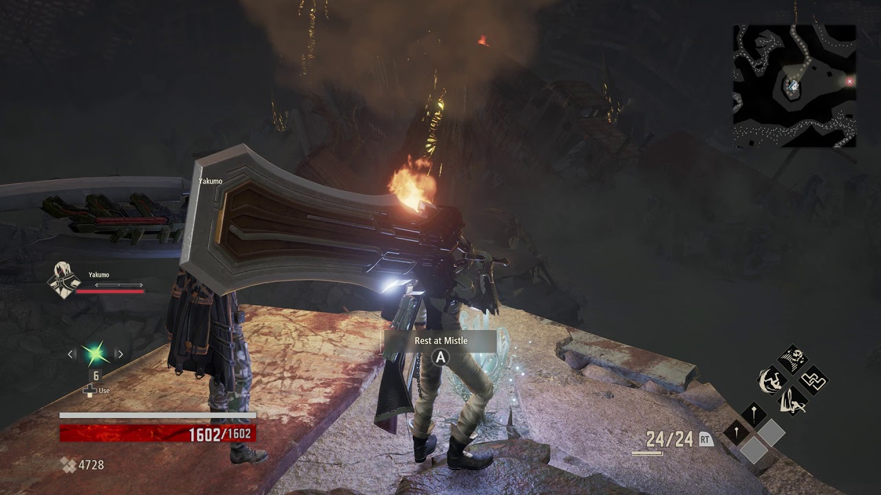 Code Vein - Hills of Deception: Activate Bottomless Shore Mistle By Giant Urchins Gameplay (2019 ...