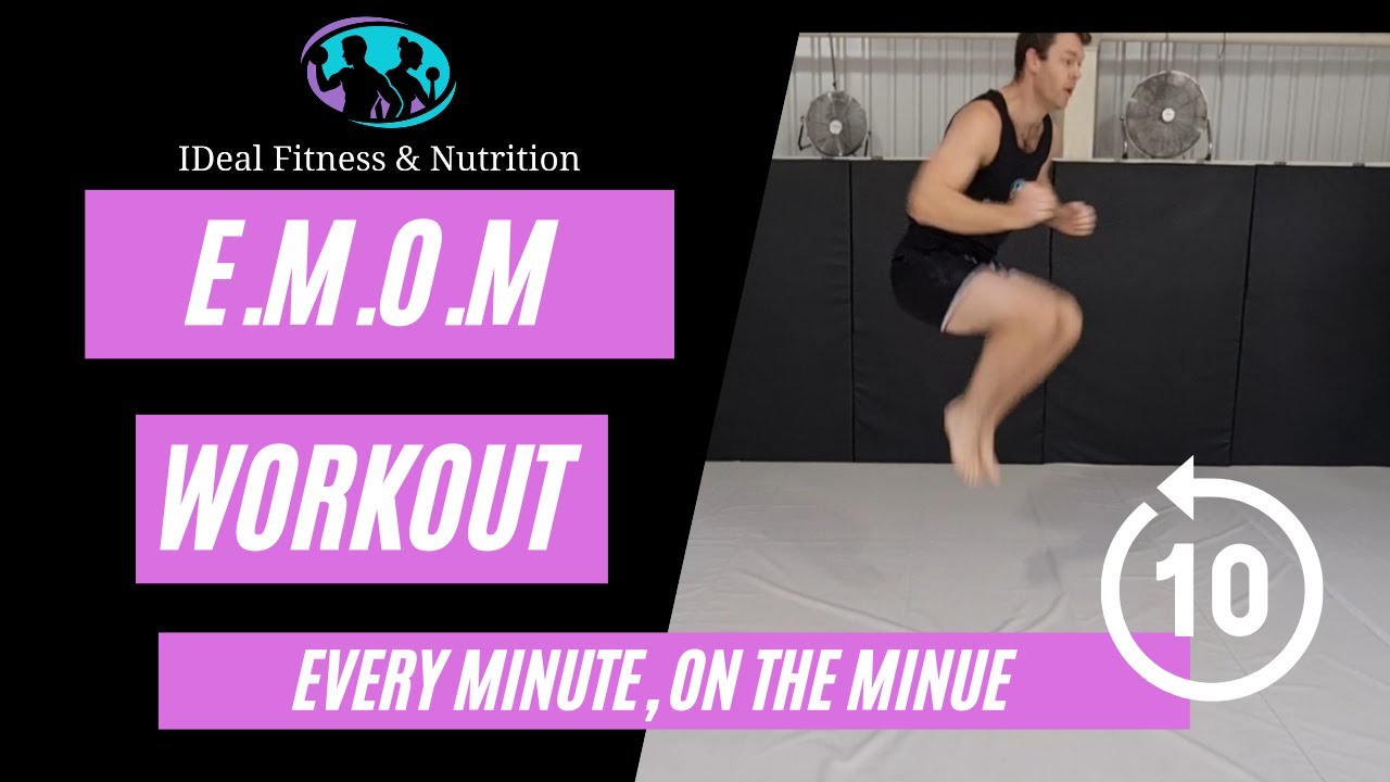 10 minute EMOM Workout follow along. Home or Gym Workout - YouTube
