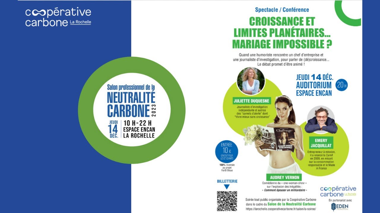 Spectacle-conférence du Salon professionnel de la Neutralité Carbone, Coopérative Carbone - YouTube