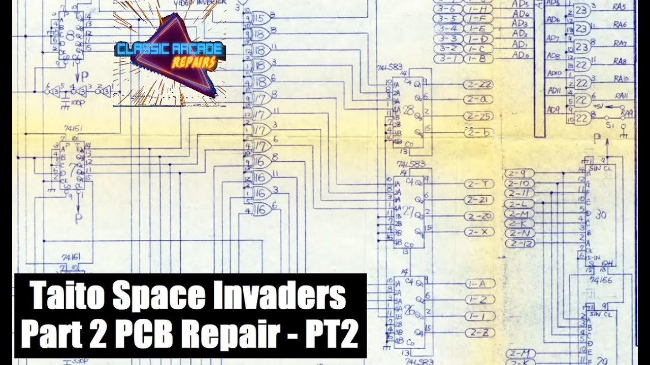 1979 Taito Space Invaders Part 2 PCB Repair - Part 2 6-25-2025 - YouTube