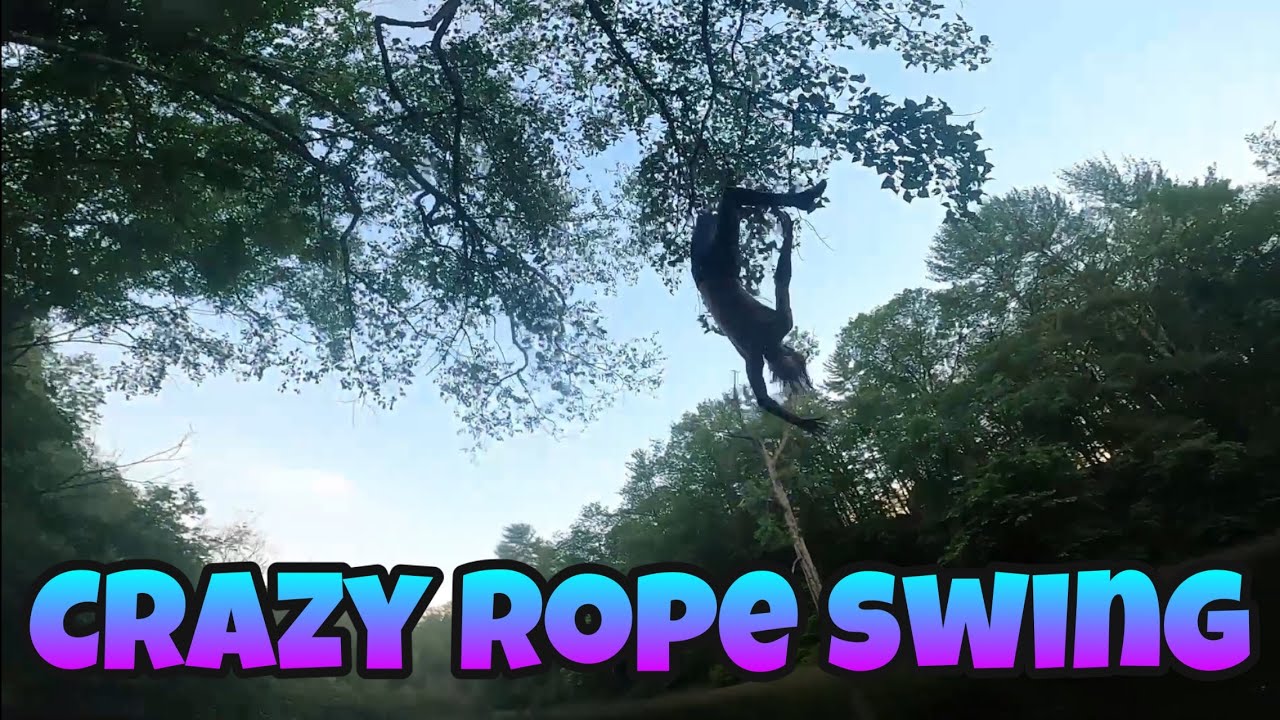 Crazy rope swing!!!! - YouTube