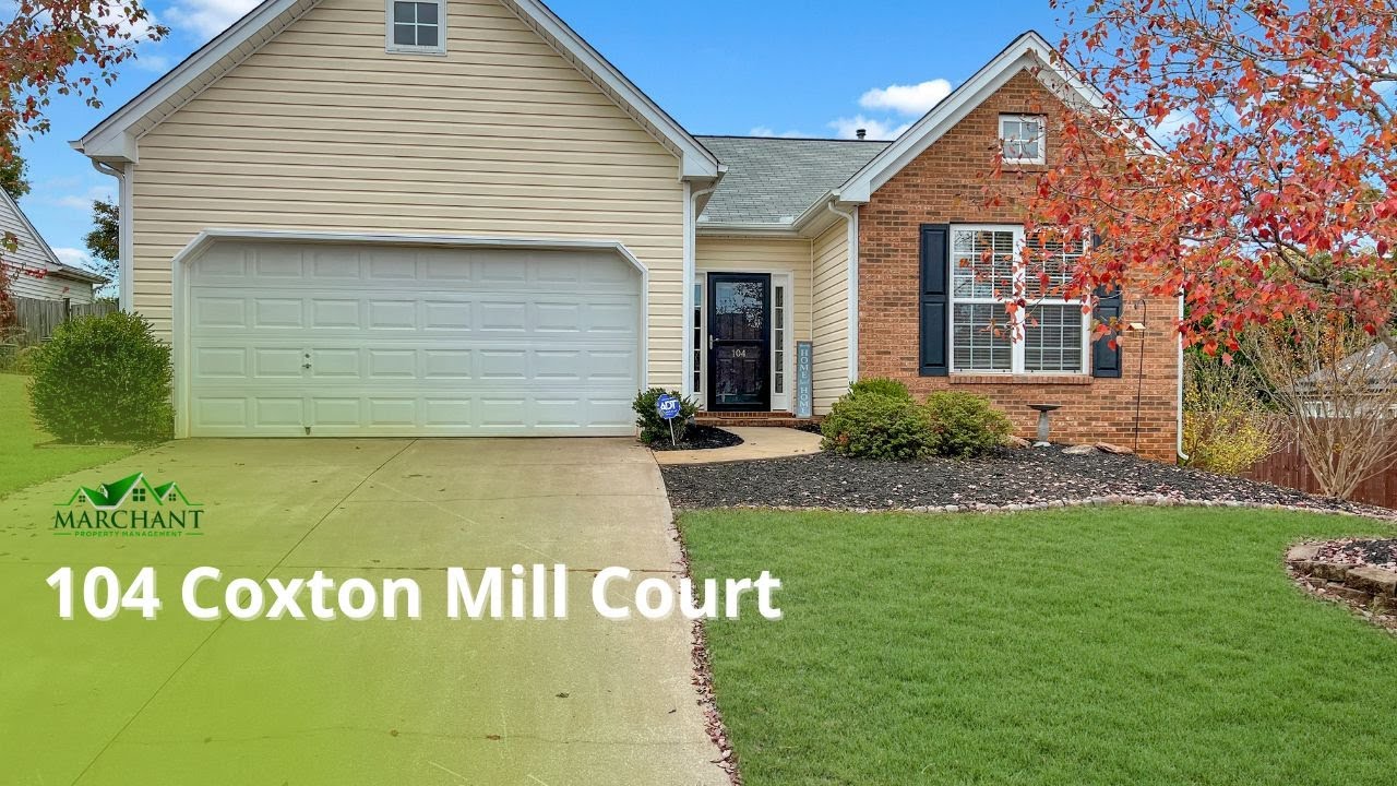 Greenville Rental Homes For Rent! 104 Coxton Mill Court, Greenville ...