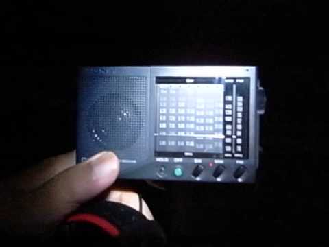 Sony ICF-SW22 test Part3 (630kHz KUAM Isla 63) - YouTube