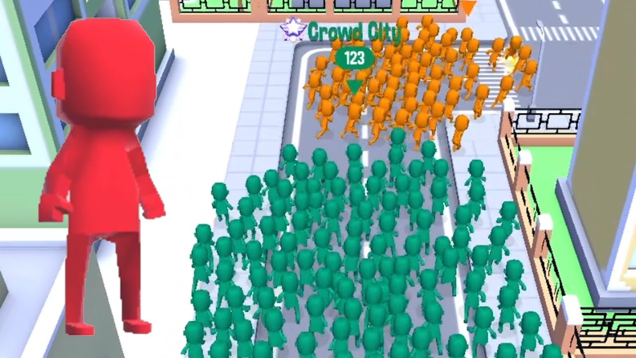 Crowd City World Record Map Control: 100.00% #465 - YouTube
