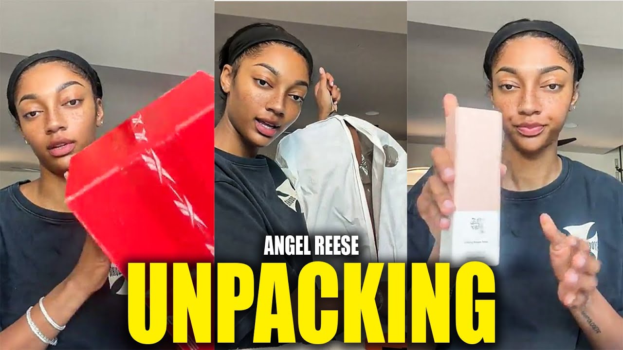 Unboxing Packages with Angel Reese - YouTube