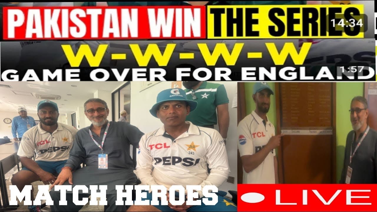 🔴Pakistan Historic Win|Sajid. Noman &Shan Hero |🔴🔴Exclusive Visulas of ...