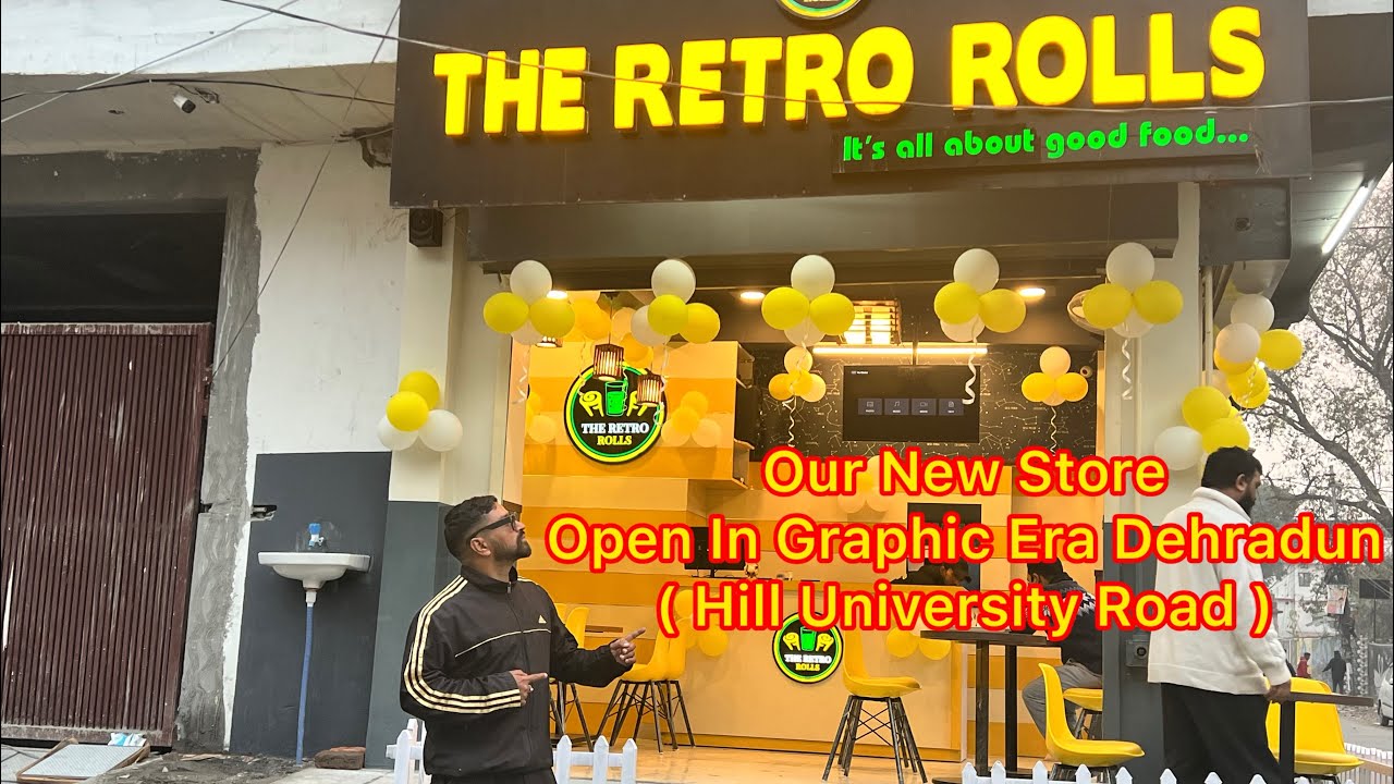 THE RETRO ROLLS का ग्राफिक एरिया हिल्स रोड मैं ओपन हुआ नया स्टोर ...