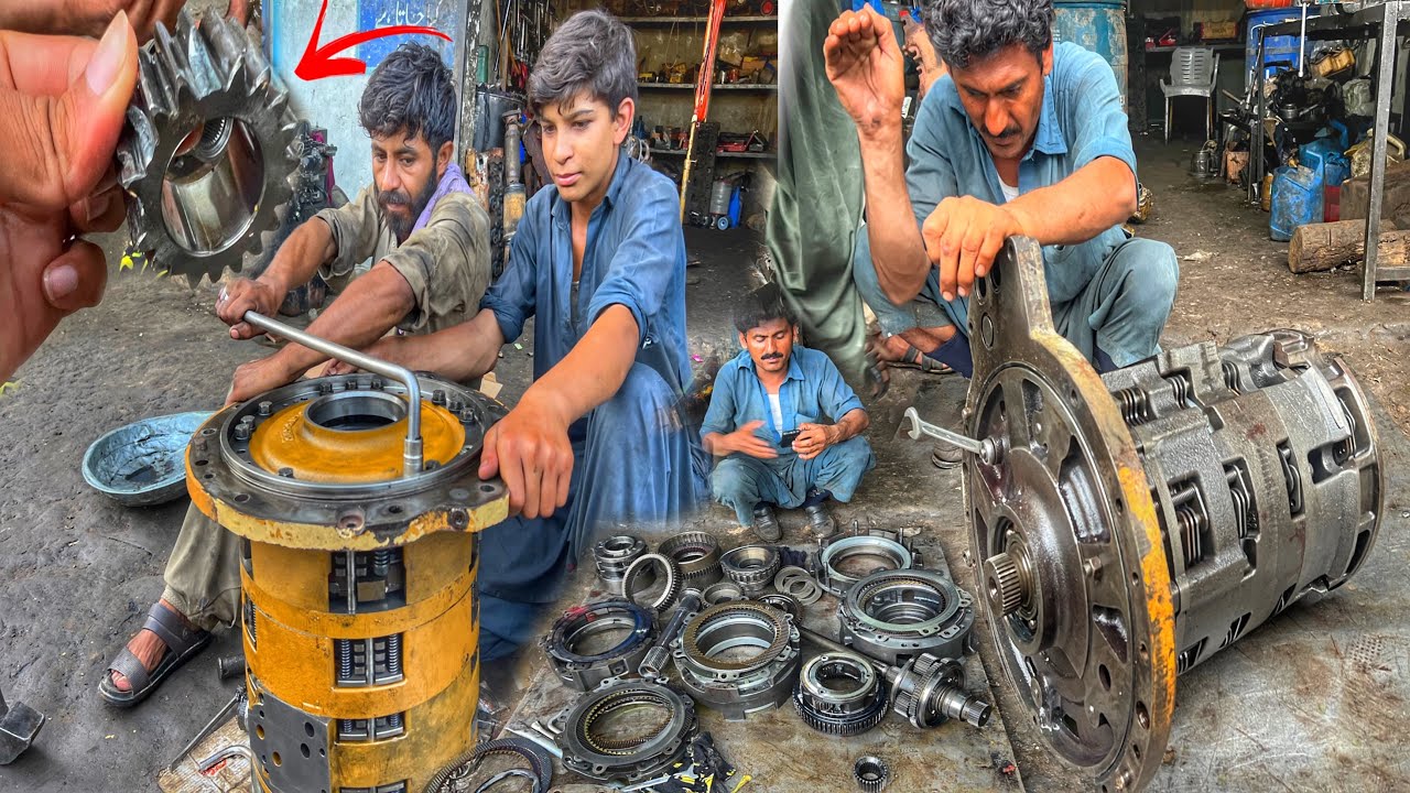 Rebuilding Caterpillar Motor Grader Transmission || Completely ...