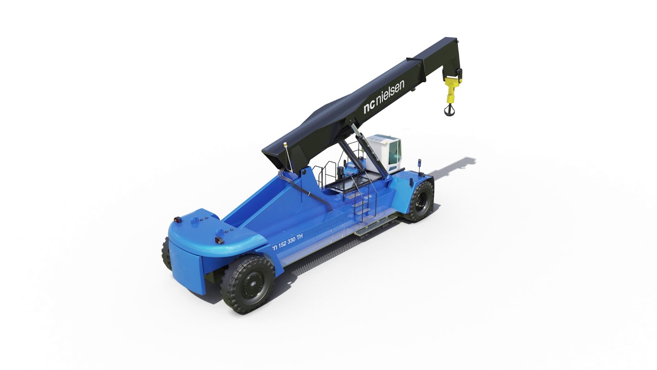 Reach stacker 152 ton - YouTube