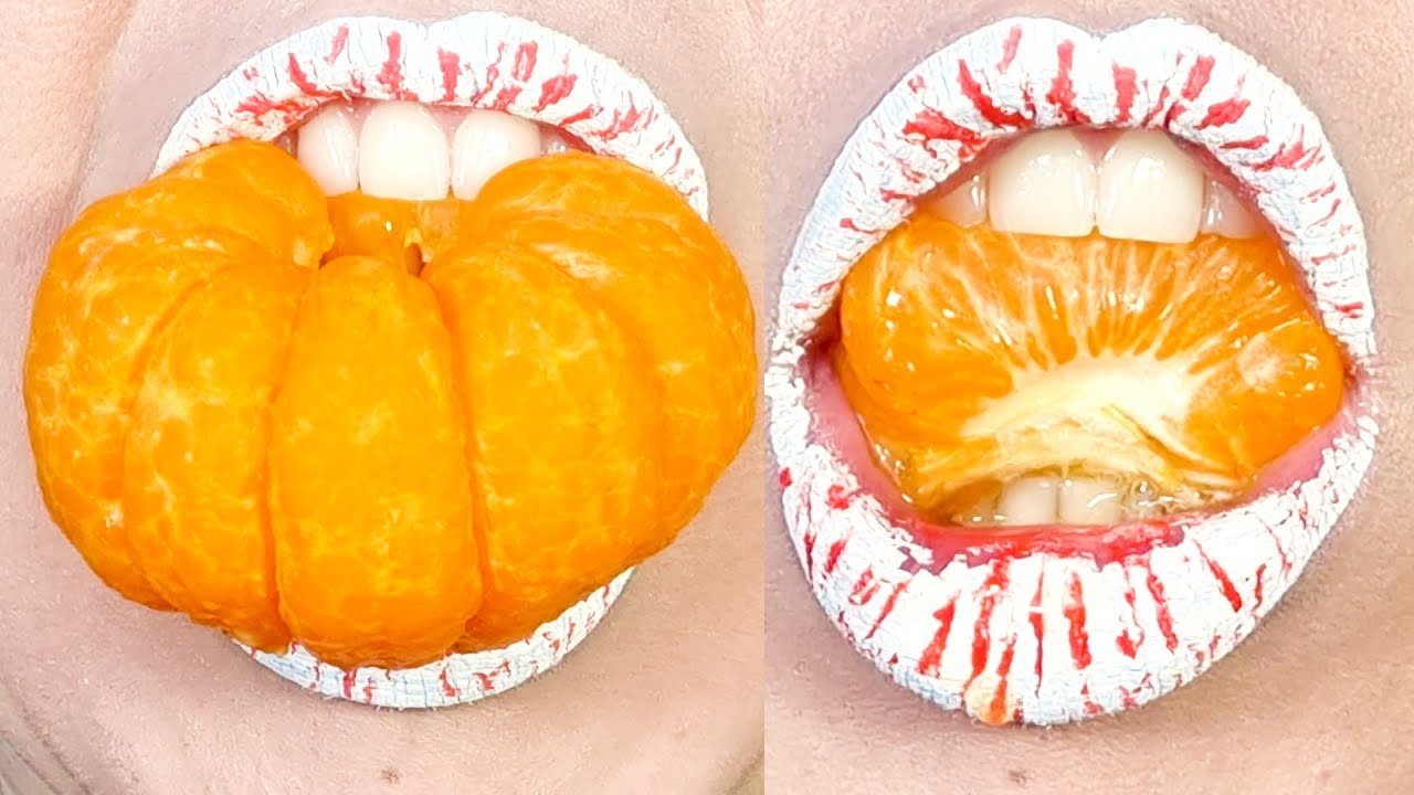 ASMR EATING TANGERINE ORANGE- EATING SOUNDS - YouTube
