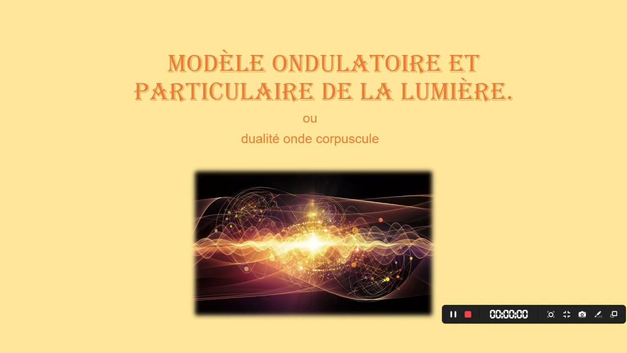 Lumière: dualité onde corpuscule (partie 1)(1 SPE) - YouTube
