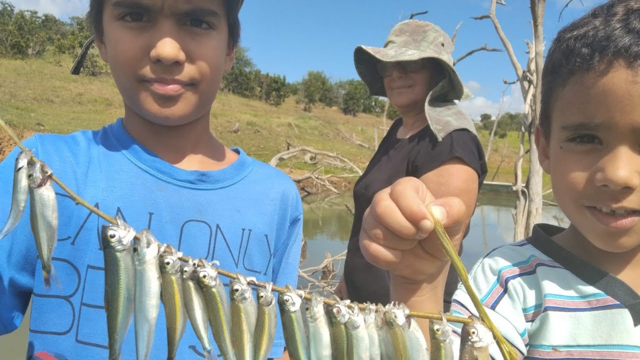 Ensinando os sobrinhos a serem felizes, pescaria e frito de piaba ...