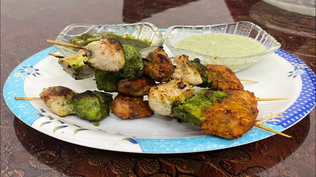 Tri Color BBQ Boti Kebab (Three Unique Boti Kebab Recipe)malai boti ...