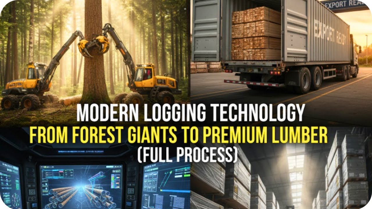 Modern Logging Technology: From Forest Giants to Premium Lumber (Full ...