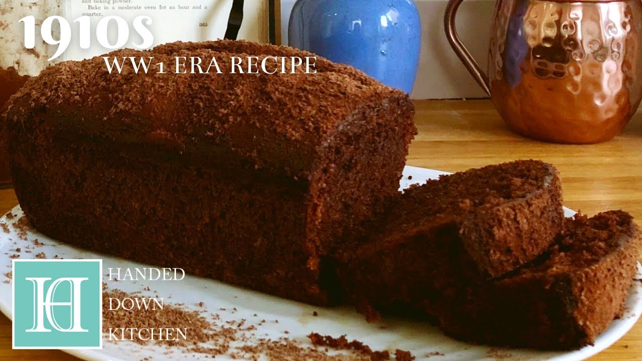 WW1 Chocolate Cake 1910s / WW1 Era Recipe - YouTube