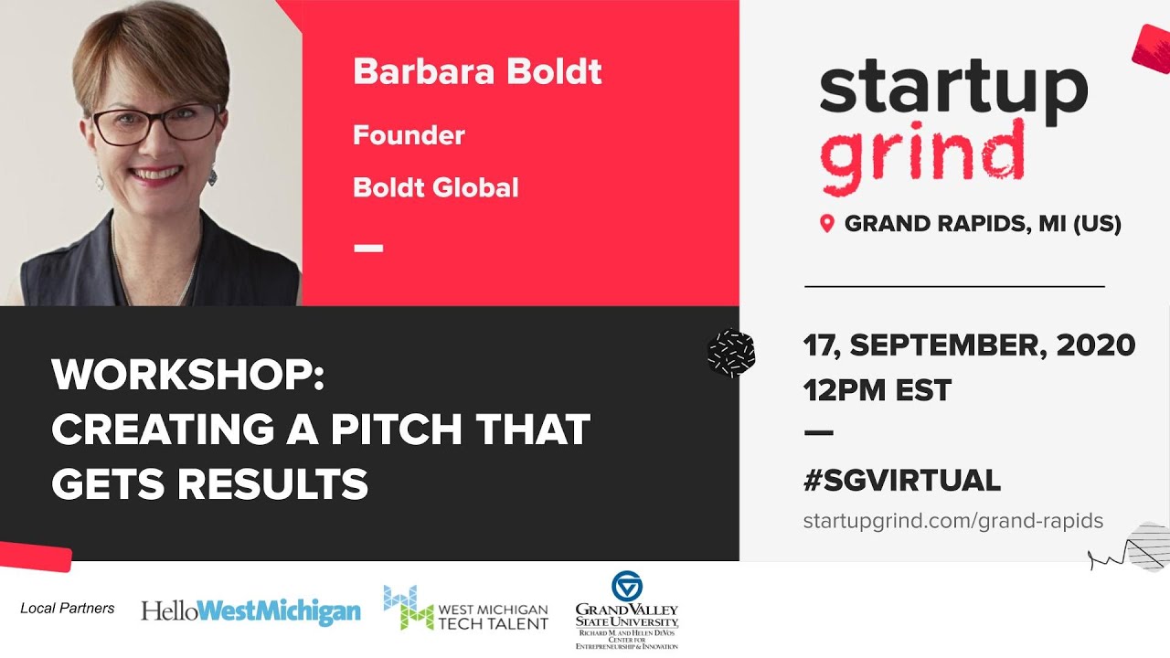 Creating a Pitch that Gets Results with Barbara Boldt - YouTube
