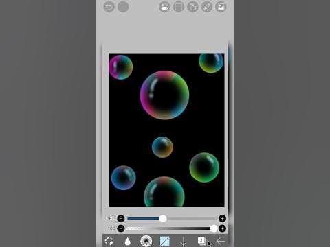 How to draw bubbles semi real easy way|digital painting basic for ...