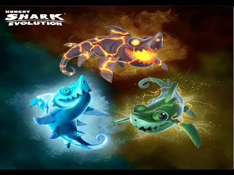Sharkeleon Ultimate Powers (Ice,Electro,Pyro) Gameplay part 6 - Hungry ...