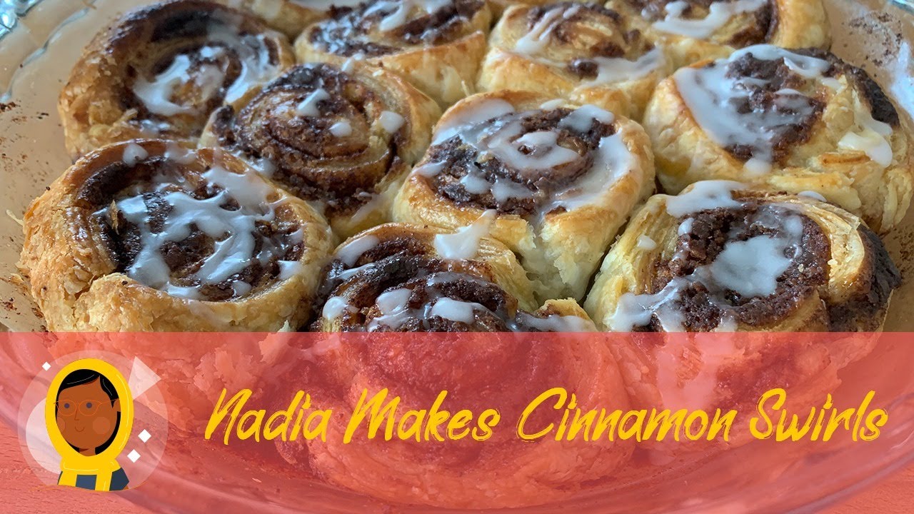 Nadia makes Cinnamon Swirls - YouTube