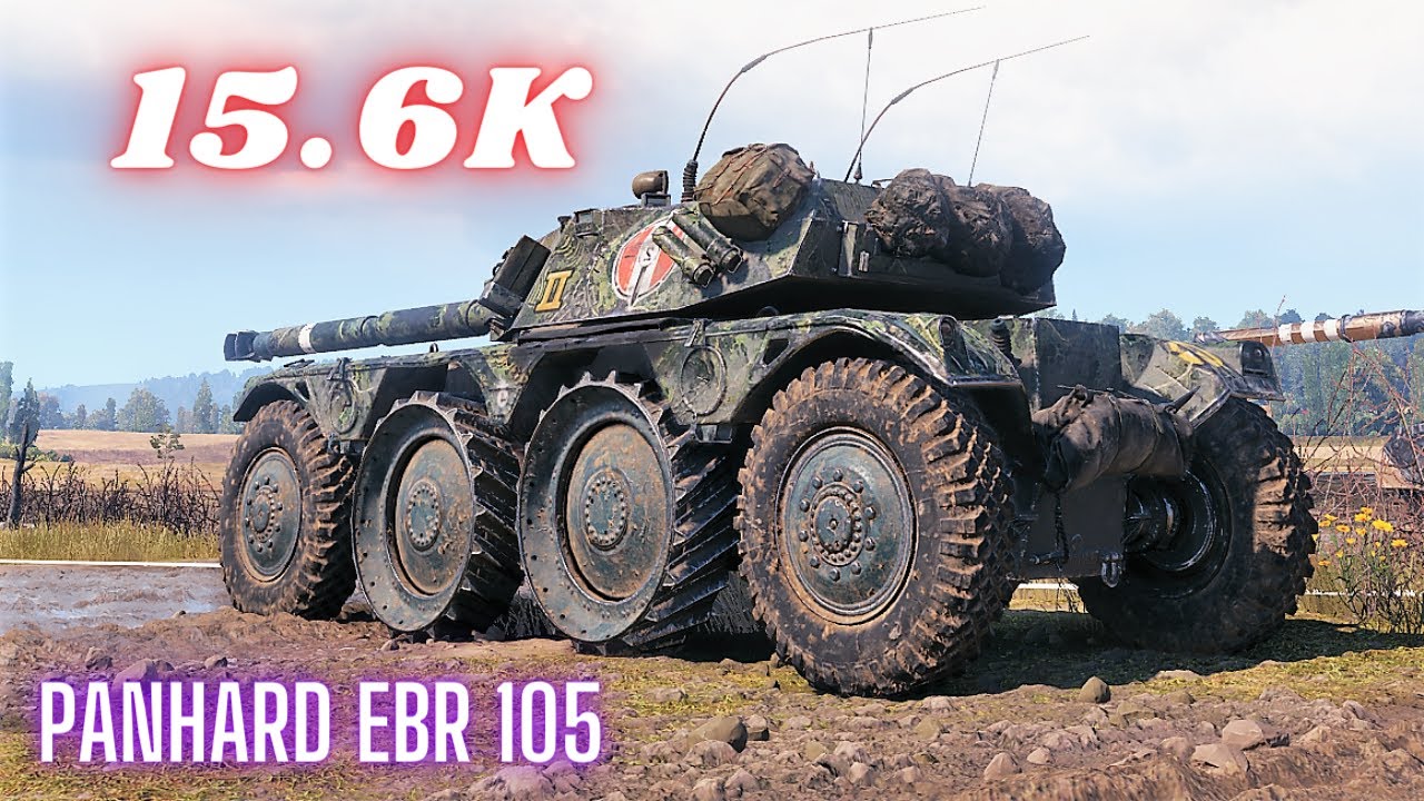 Panhard EBR 105 15.6K Spot Damage World of Tanks , WoT Replays tank ...
