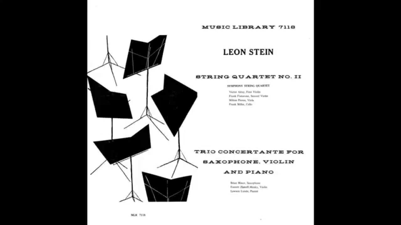 LEON STEIN, String Quartet No. II - YouTube