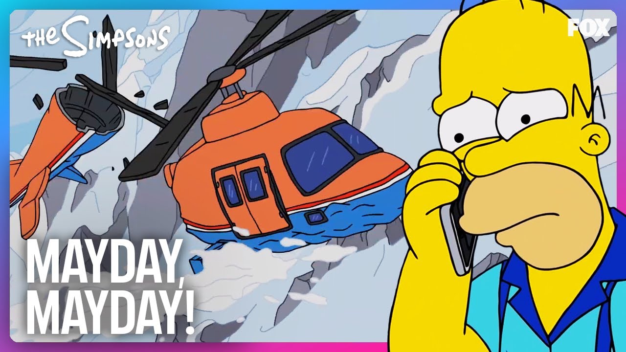 Homer’s Bowling Team Crashes on a Mountain | The Simpsons - YouTube