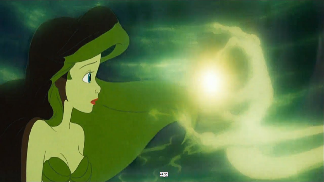 Úrsula rouba a voz de Ariel e a transforma em humana | A Pequena Sereia ...