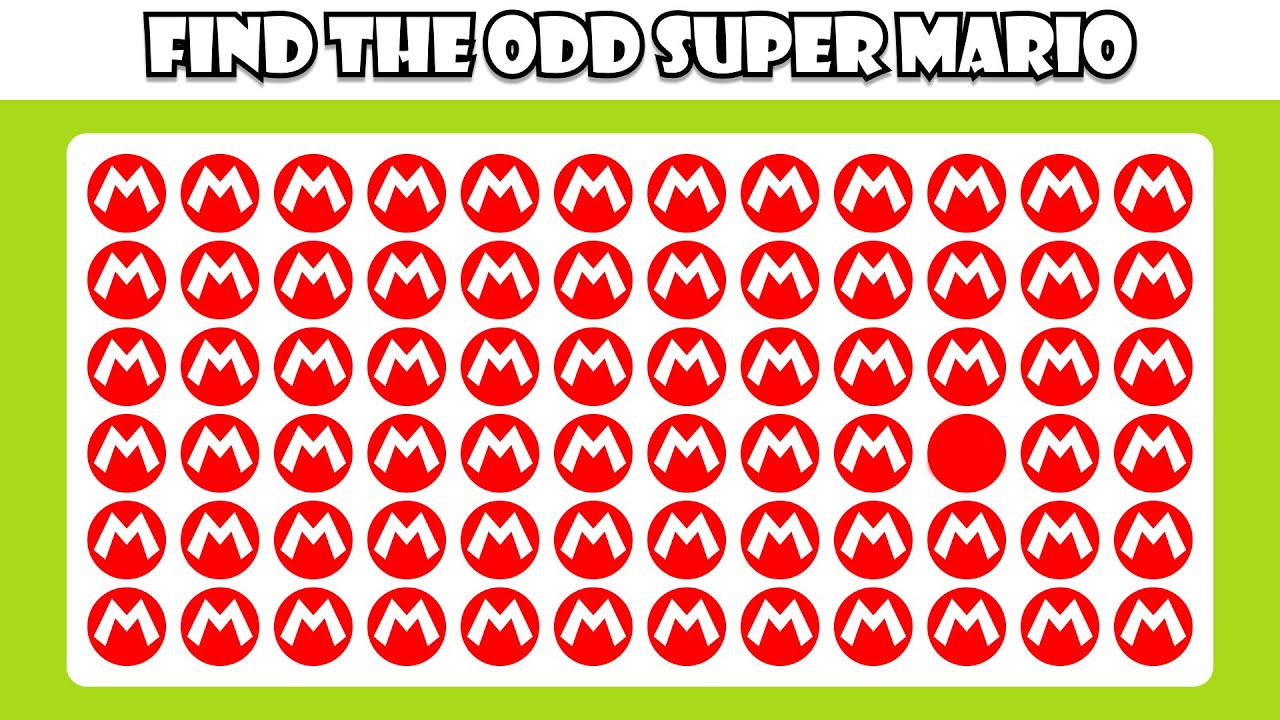 Find The Odd Super Mario Out | Super Mario Quiz - YouTube
