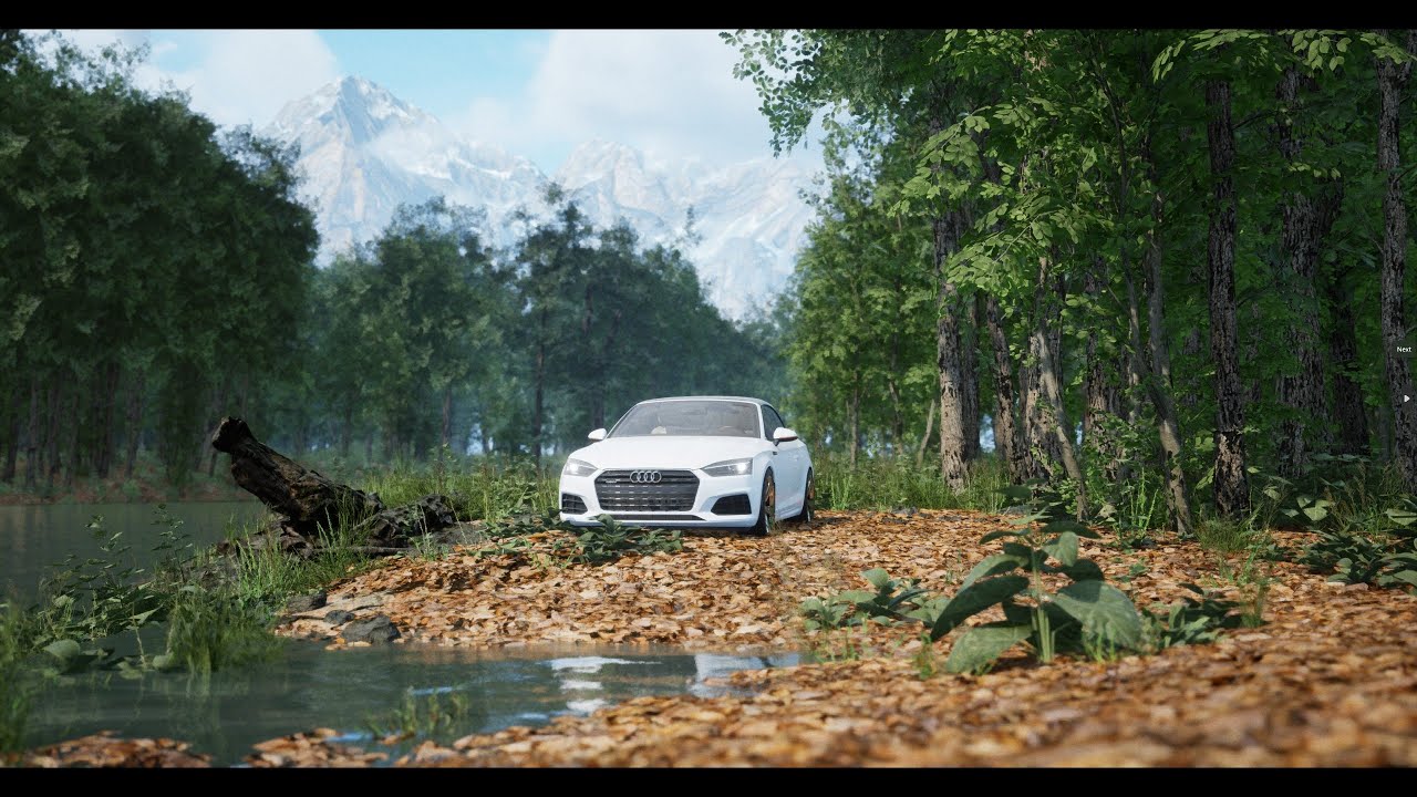 Mountain Forest River With an Audi A5 - Unreal Engine 5 - YouTube