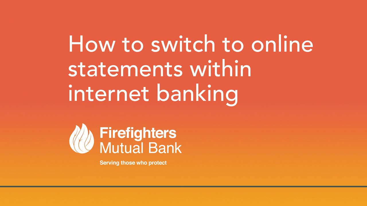 How to switch to online statements within Internet Banking - YouTube