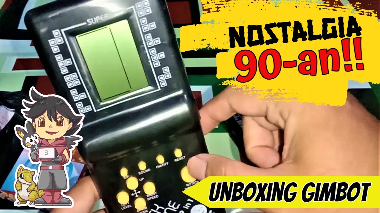 Unboxing & Main Gimbot Jadul Brick Game -- Nostalgia 90-an!! - YouTube
