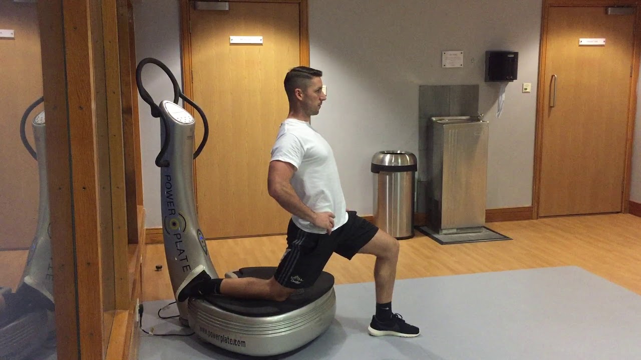 Power Plate Hip Flexor Stretch - YouTube