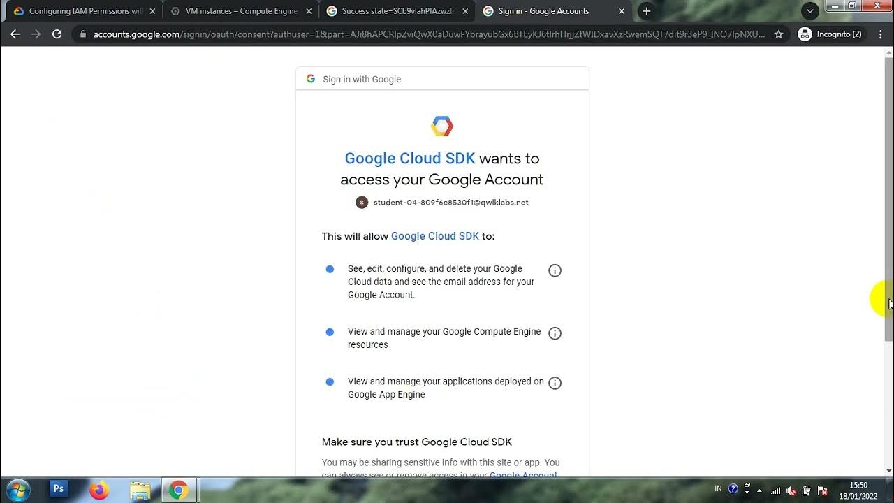 Configuring IAM Permissions with gcloud (GSP647) - YouTube