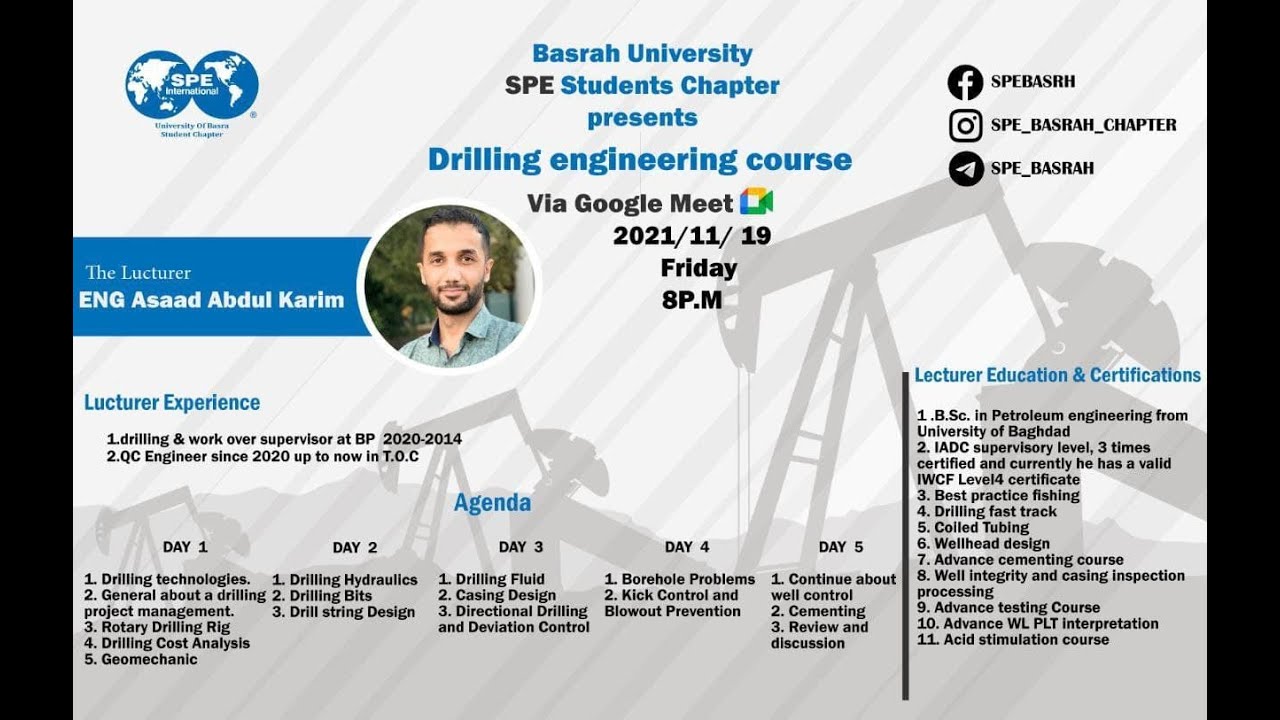 Drilling engineering course Lc 01 - YouTube