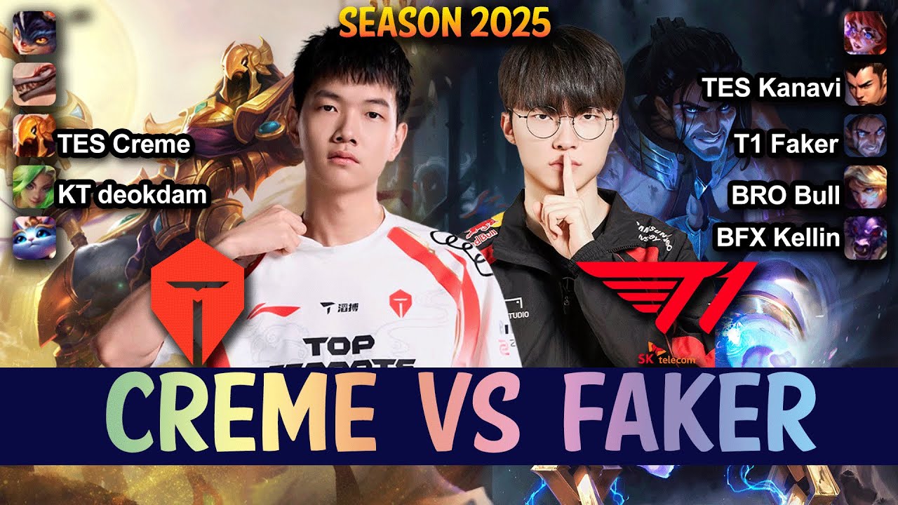 T1 Faker vs TES Creme - Faker SYLAS vs Creme AZIR Mid - Patch 25.08 KR ...