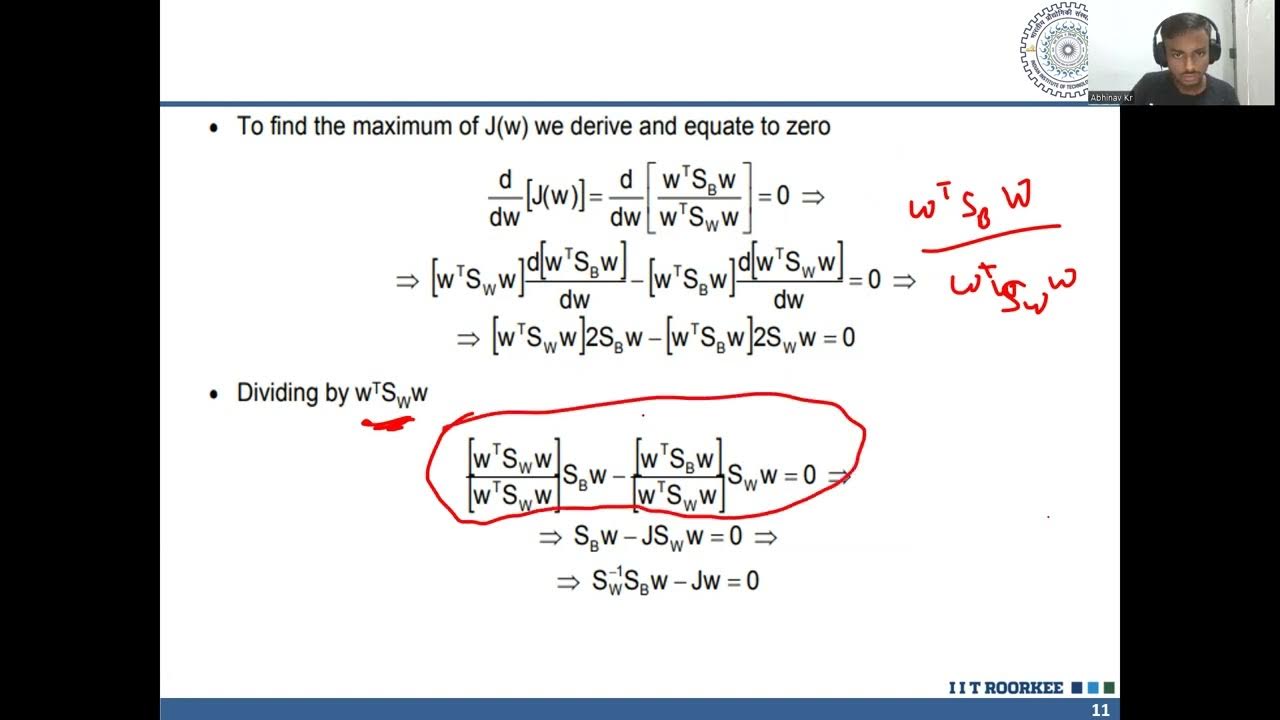 Connection between Eigen vectors and class separation in LDA - YouTube