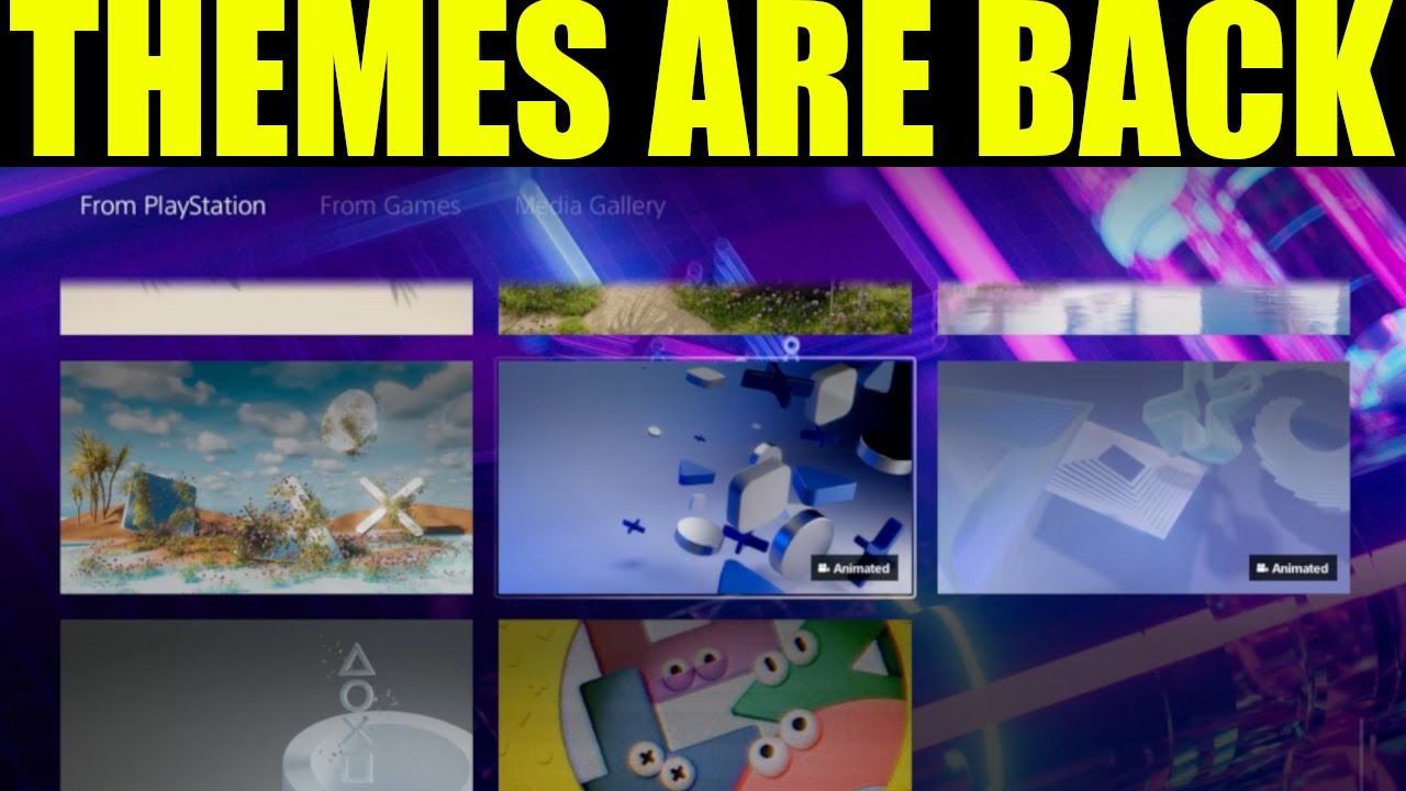 playstation themes are finally here!! ps5 dashboard update (how to put ...