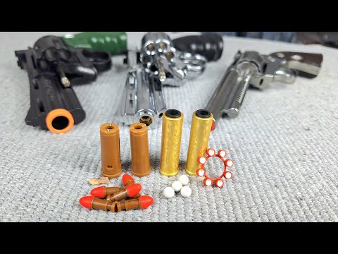 Testing 3 Types of Revolvers: Foam Darts, BBs & Cap Gun! Which One Wins?