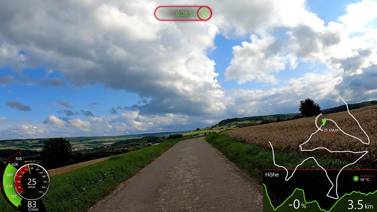 30 minute Indoor Cycling Workout with Garmin Speed Display 4K Video ...