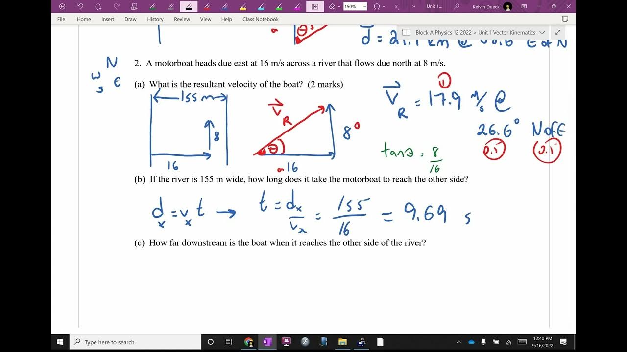 Physics 12 U1 Answers to Quiz 1 - YouTube
