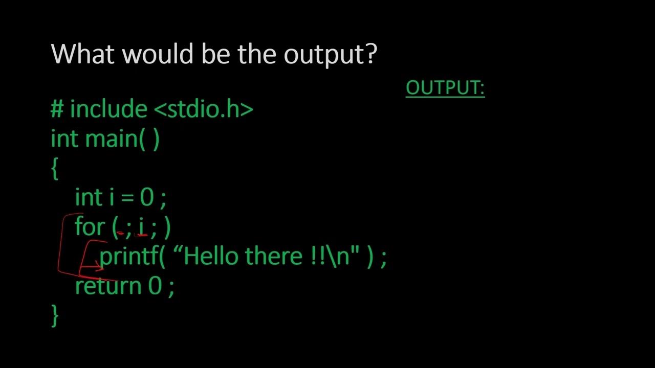 For Loop In C 1 Output Cprogramming Forloop Output Gatecs Findtheoutput Coding