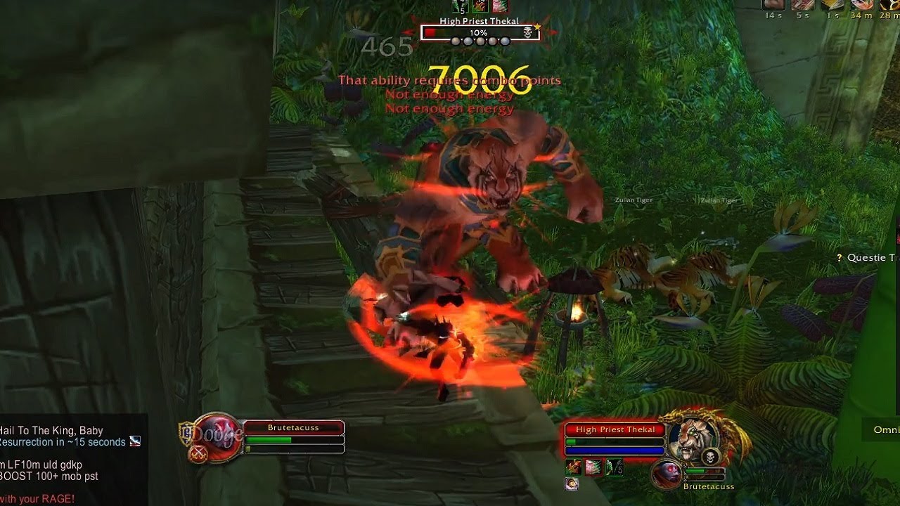 ZG Swift Zulian Tiger Boss [Easiest Method] - Rogue Solo - WoW WotLK ...