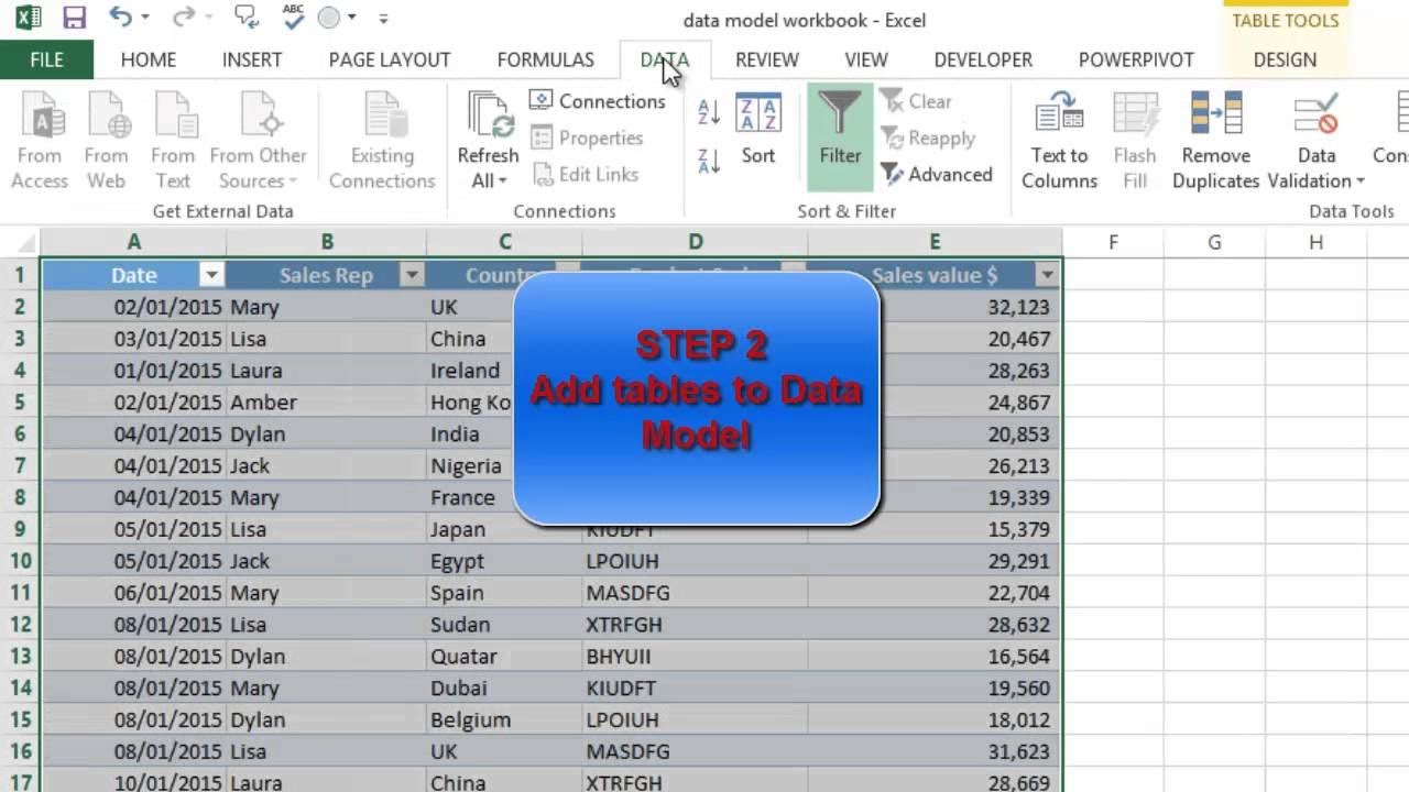 Data Model In Excel 2013 YouTube Data Model In Excel 2013 YouTube