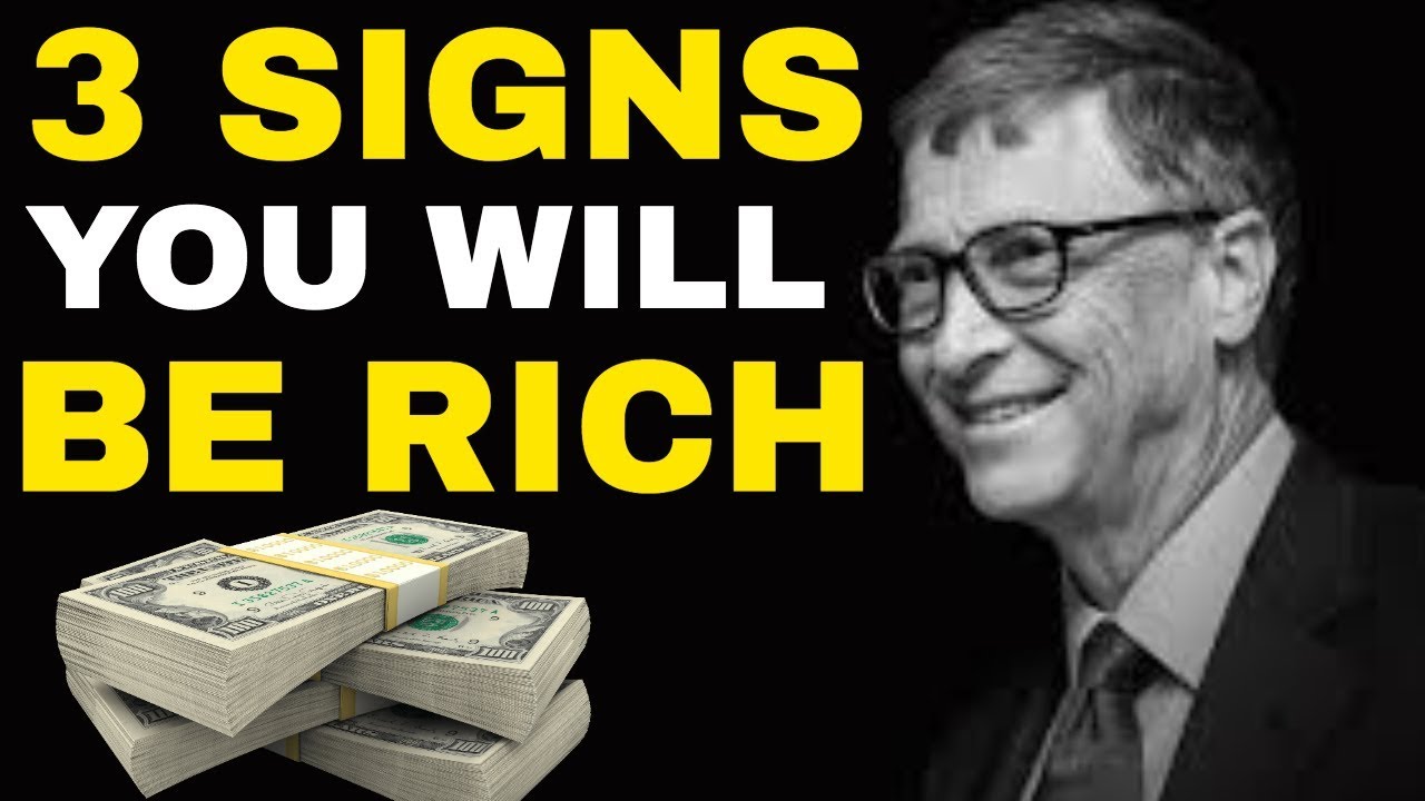 3 Signs You Will Become Rich One Day | Law of Attraction - YouTube